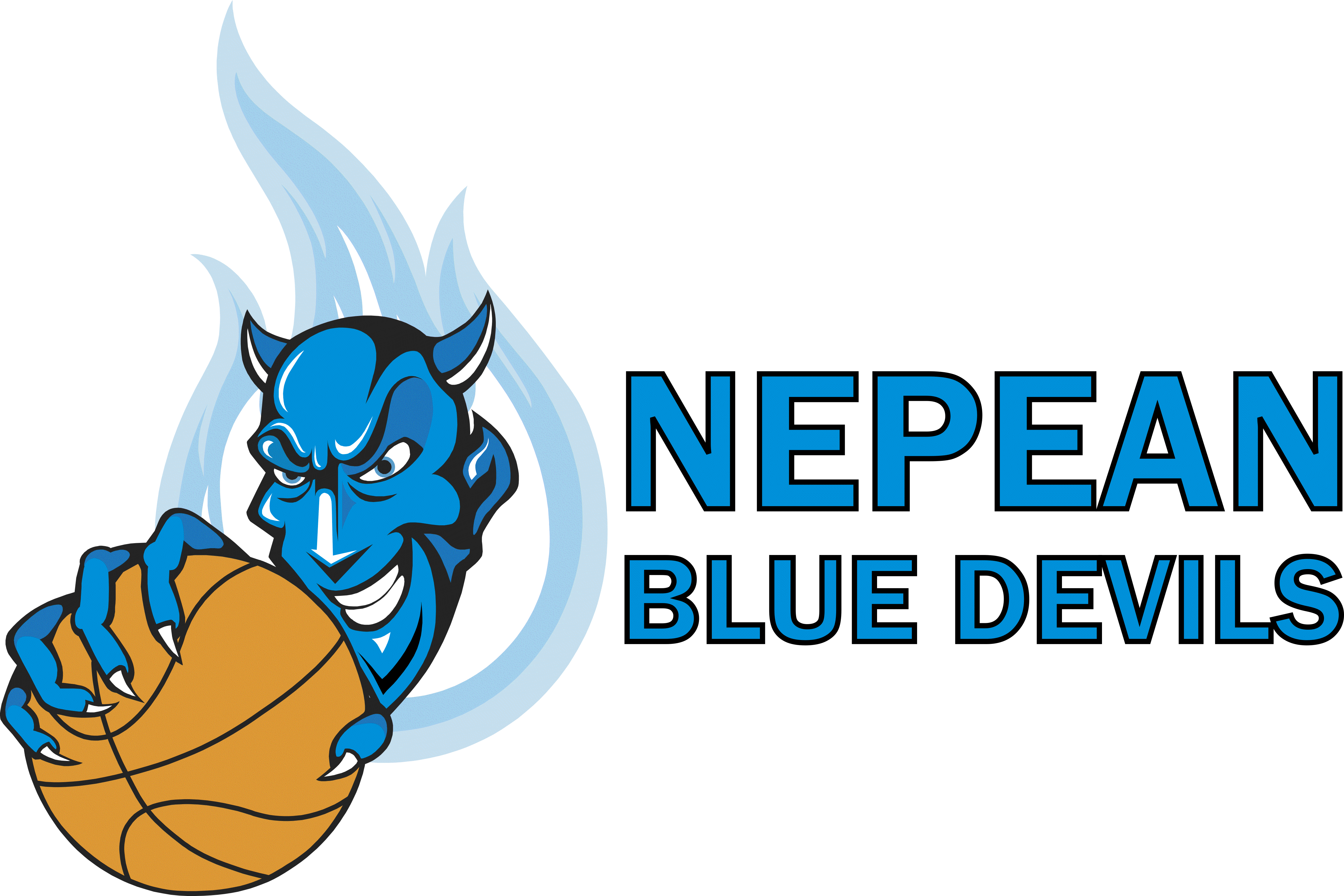 Blue Basketball Logo
