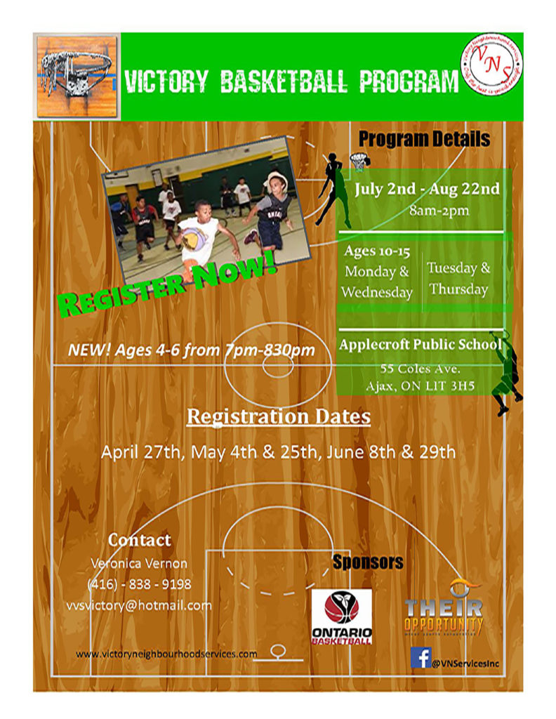 Register: Victory Basketball Program in Ajax • Ontario Basketball ...